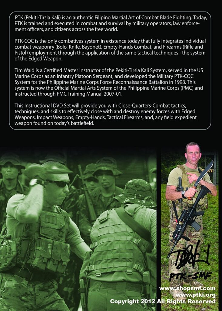 TIM WAID – MILITARY PTK-CQC CLOSE QUARTES COMBAT
