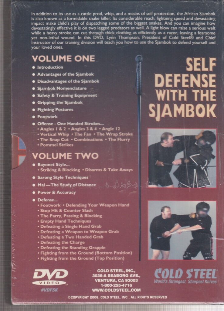COLD STEEL - SELF DEFENSE WITH THE SJAMBOK